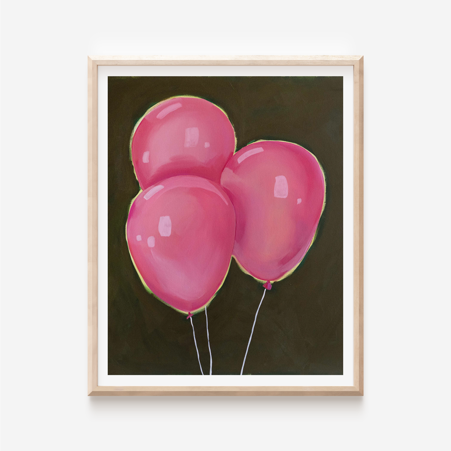 Pink Balloons Print – ALEX'S