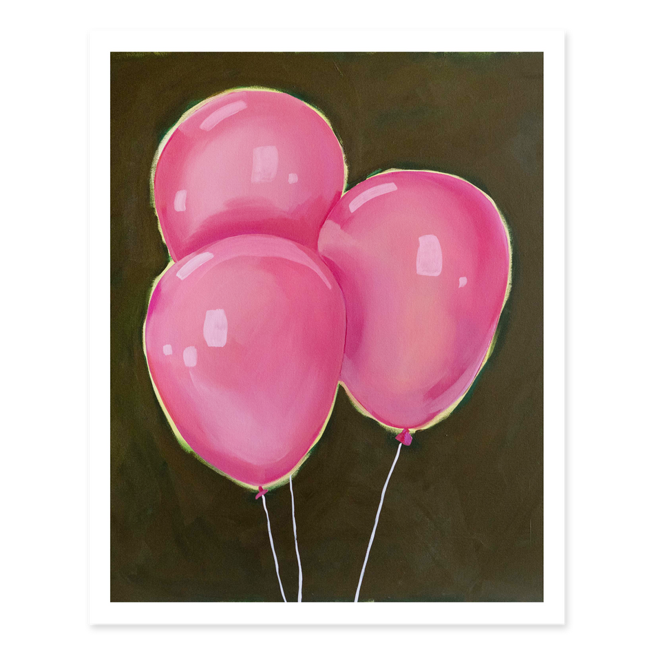 Pink Balloons Print – ALEX'S