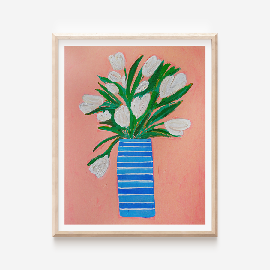 White Tulips Print – ALEX'S